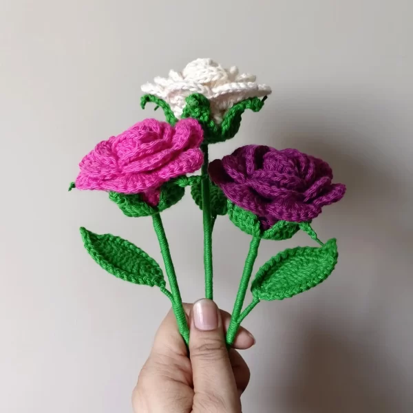 Handmade Forever Rose Flowers in India (Single) - Kakoli's Corner
